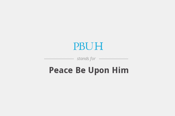 What does pbuh in Arabic stand for? - IQRA Network